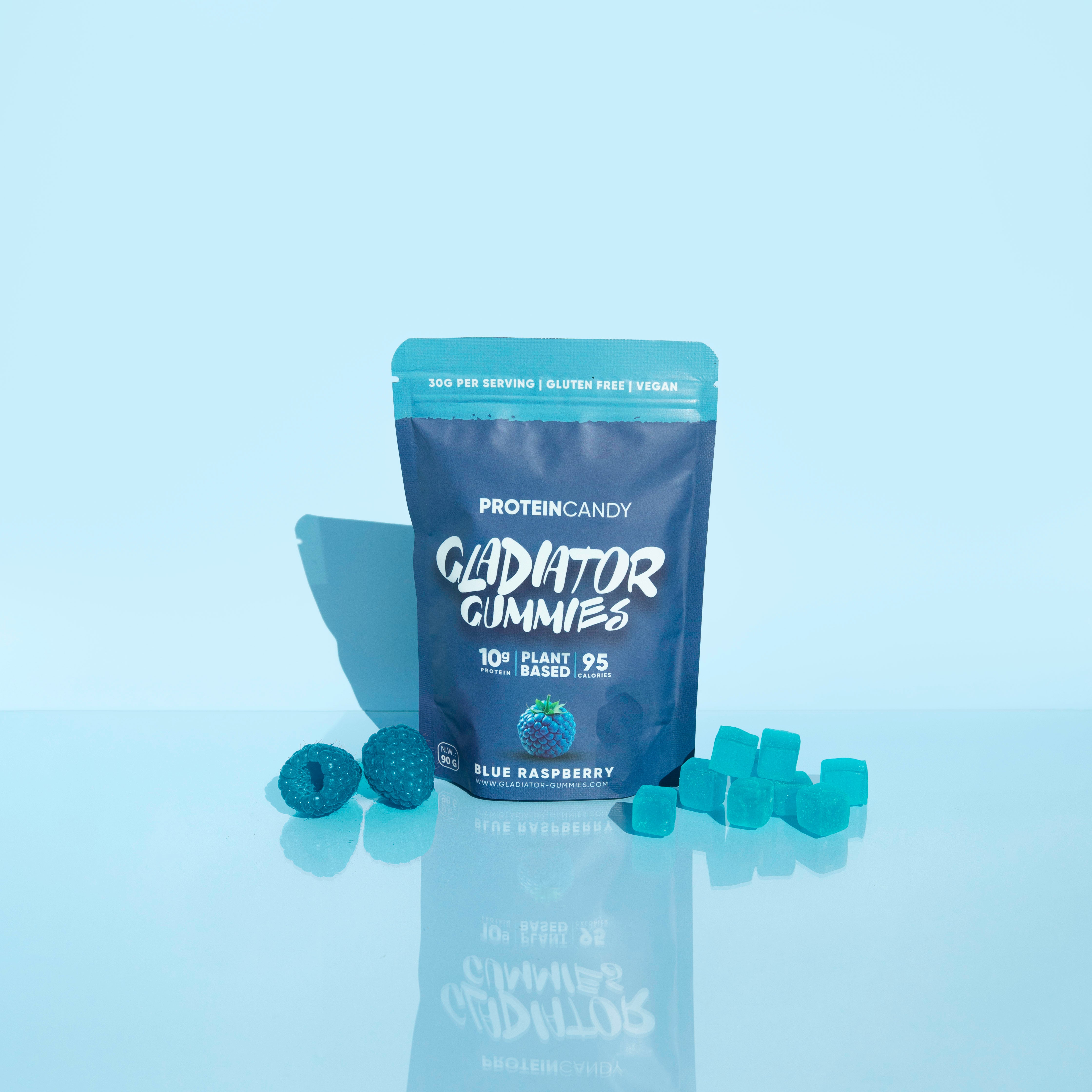 Blue Raspberry - Protein Gummies – Gladiator Gummies